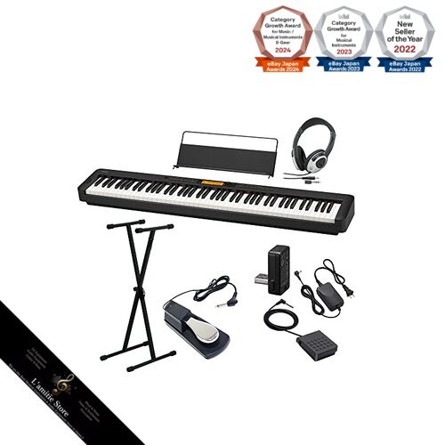 CASIO CDP-S300 Digital Piano 88 Keys Headphones X-Stand Damper Pedal ...