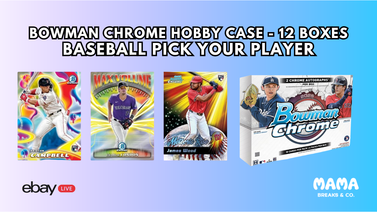 Nate George 2025 Bowman Chrome Baseball 12 Box Hobby Case Break PYP | eBay