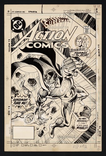 Original Cover Art for Action Comics #530 (1982) by Ross Andru & Dick ...