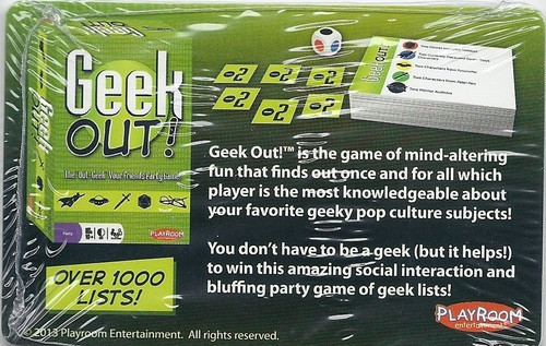 Sealed "Geek Out!" Game Promo Pack Expansion - TableTop Day 2014 - RARE ...