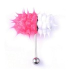 Vibrating SSteel TONGUE RING Body Jewelry with 2 Batteries Included ...