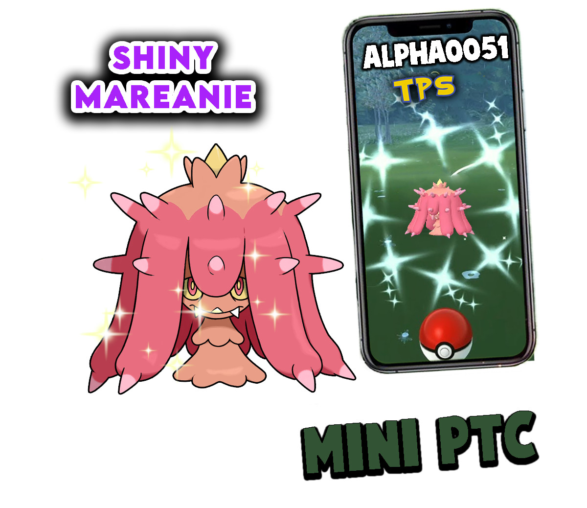 Pokemon Shiny Mareanie Mini P T C 80k | eBay