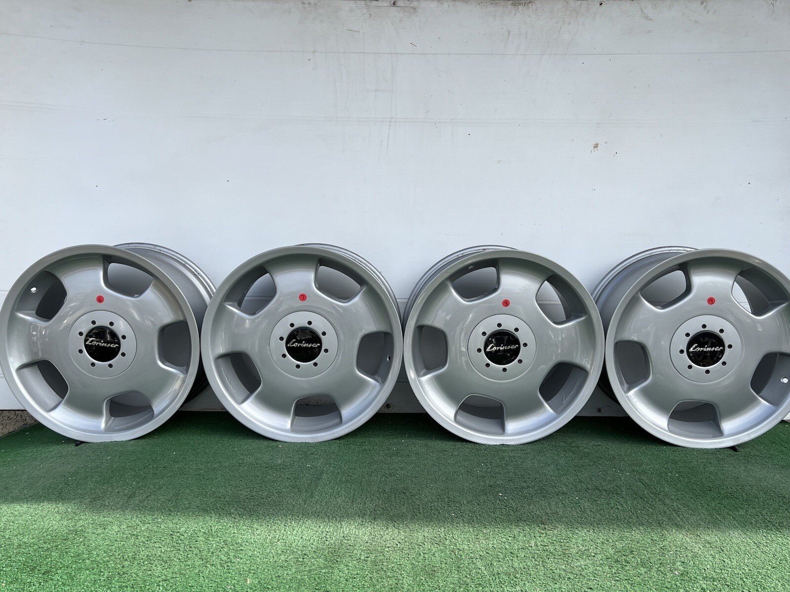 18" Mercedes-Benz Lorinser D93 Genuine Factory OEM Wheels Rims & Center ...