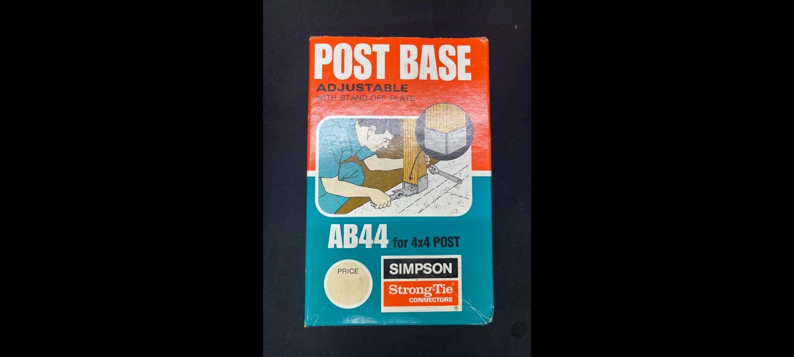 SIMPSON AB44 ADJUSTABLE 4x4 POST BASE W/STAND-OFF PLATE~New in Box | eBay