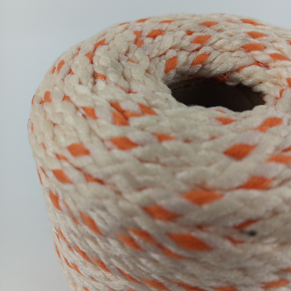 New Maxi-Cord 6mm Braided Polypropylene Orange Tan Macrame Cord 100 Yds ...
