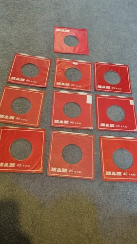 7" Vinyl Single Record Company Paper Covers Sleeves Original MAM 45 R.P ...