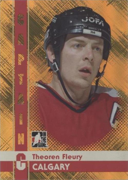 2011-12 In the Game Captain-C Series - Theoren Fleury #91 Gold /50 for ...