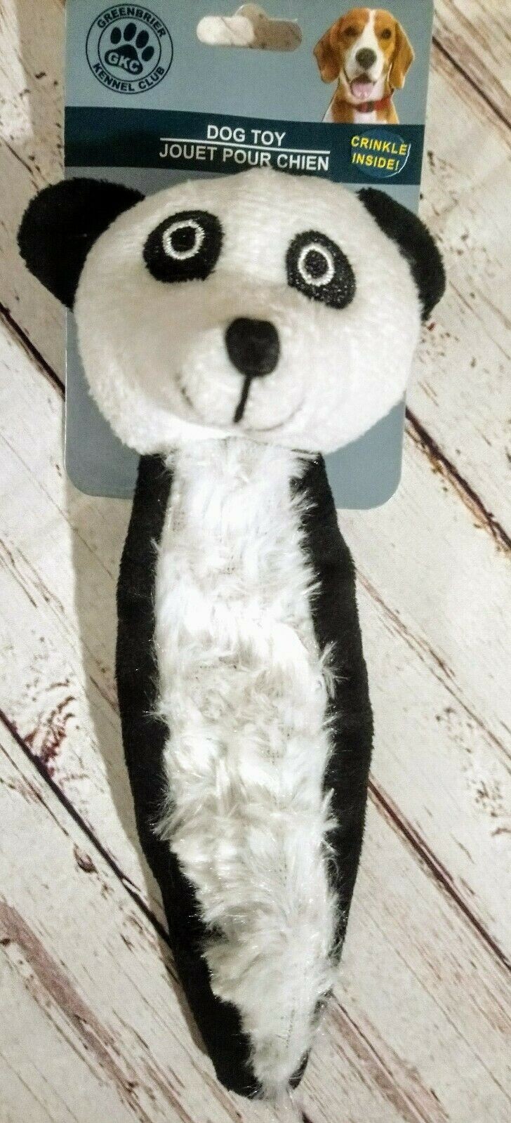 2 Flat Dog Toys Lot 8" Squeakers Plush Stuffed Animals Crinkly Squeaky ...