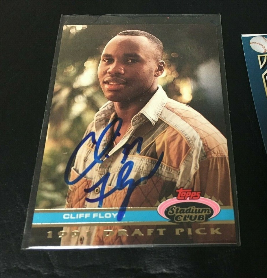CLIFF FLOYD AUTOGRAPH STADIUM CLUB AUTHENTIC CERTIFIED AUTOGRAPHED RC ...