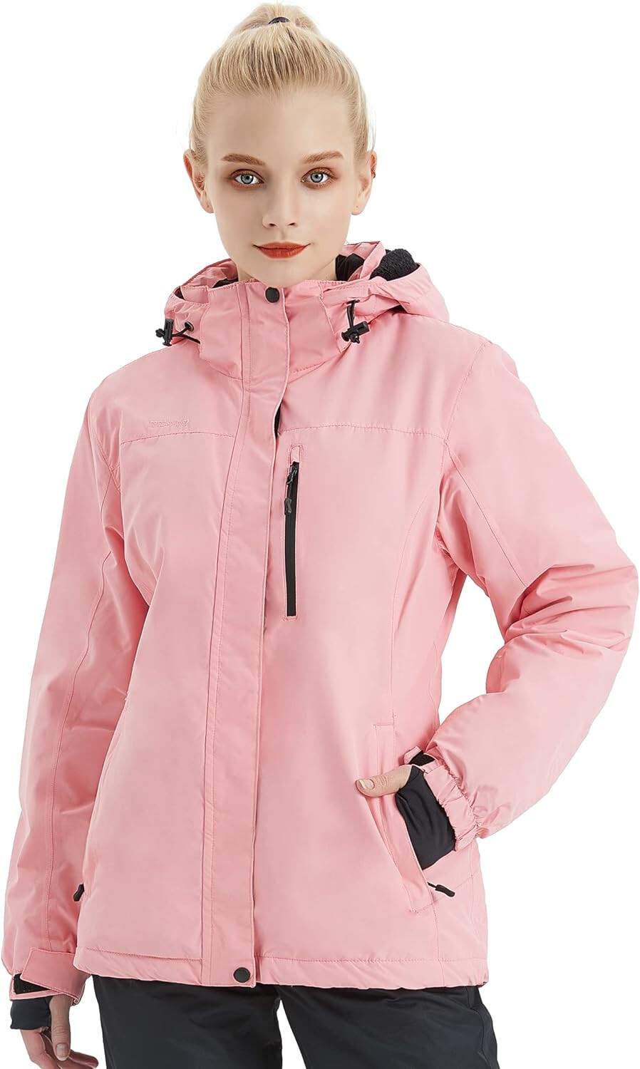 NWT $75 PINK SIZE 2XL FREE SOLDIER Waterproof Ski Snow Jacket Fleece ...