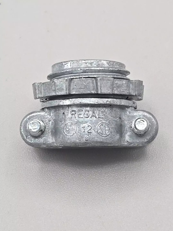 Lot of 100 Regal 6623 3/8" Flexible Cord Clamp Romex 2 Screw Connector ...