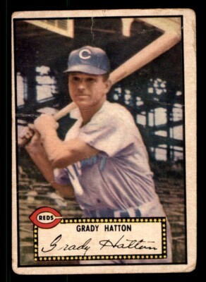 1952 Topps Baseball #6 Grady Hatton PR *g1 | eBay