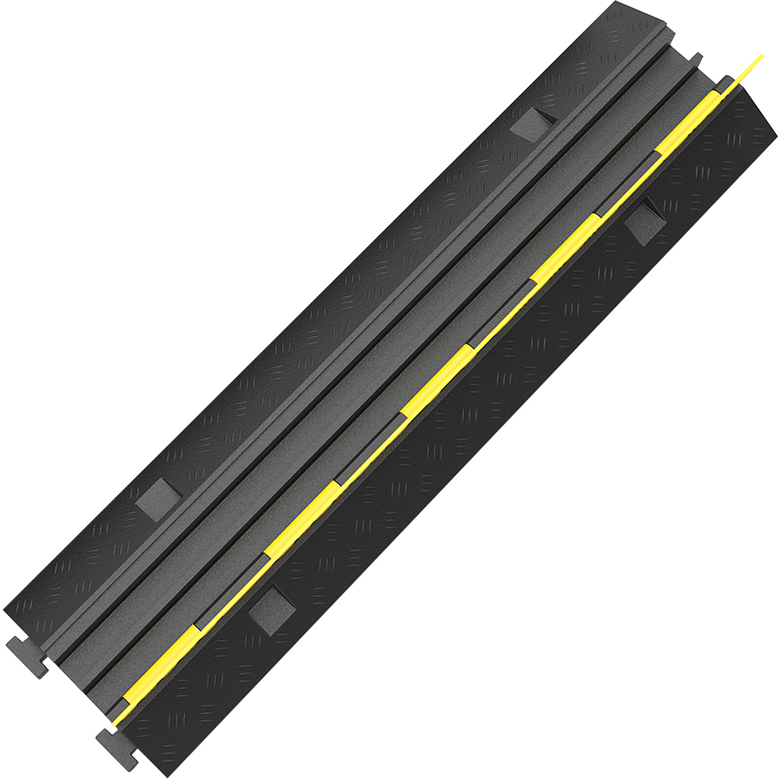 VEVOR Speed Bump Cable Protector Ramp 4PCS 2-Cable Rubber 40"x9.7"x2 ...