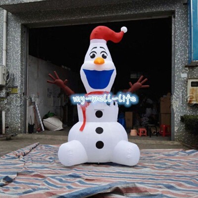 Large Airblown Outdoor Christmas Inflatables Olaf Inflatable Snowman 3M ...