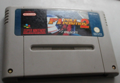 F1 Pole Position 2 (1991) Super Nintendo SNES (Cartridge) working ...