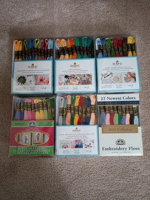Lot of 6 Boxes (Total ) DMC Assorted Colors Embroidery Floss Thread | eBay