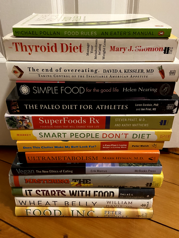 LOT 14 Books Hardcover & Paperback Food Diets Nutrition Eating Paleo ...