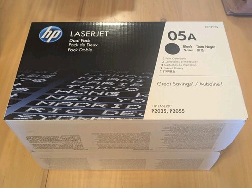 HP LaserJet 05A Black (Dual Pack) Toner Cartridge (CE505D) - New in ...