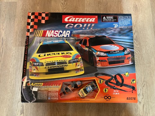 NASCAR Carrera Go Slot Car Racing & Track Set Vintage in the Box 1:43 ...