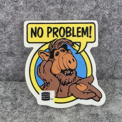 1988 Burger King ALF No Problem Refrigerator Magnet | eBay