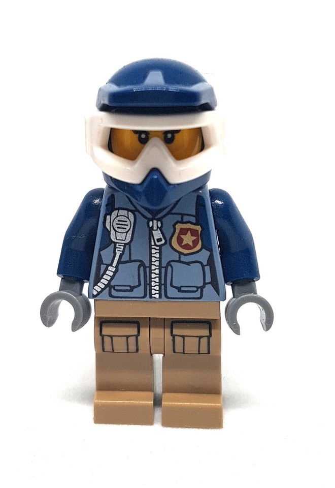 Genuine Lego City Police Officer and Motor Bike - With Custom SWAT ...
