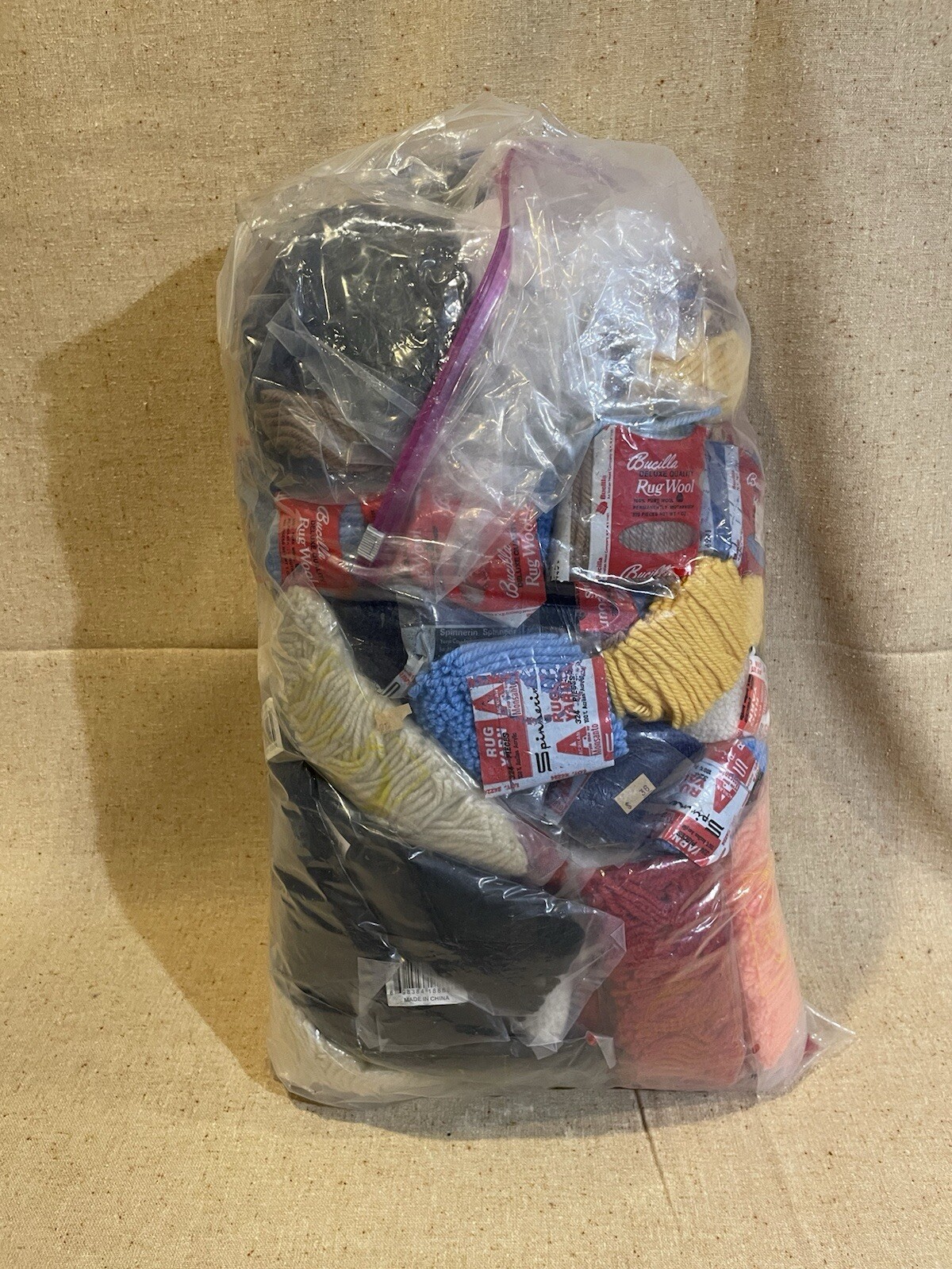 Large Latch Hook Rug Yarn Pre-Cut Wool Polyester Acrylic Lot Multiple ...