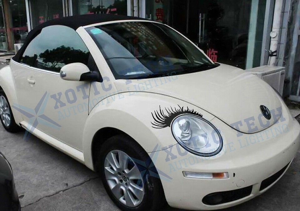 Car Eyelashes Stripe Decal Headlight Fog Eyebrow Stickers For MINI ...