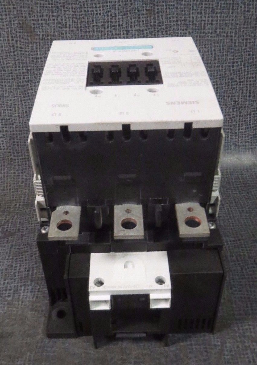 SIEMENS SIRIUS CONTACTOR 160 AMP 600 V 3 PHASE W/ 110-127V COIL MODEL ...