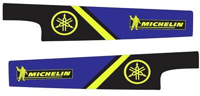 Blue YAMAHA GRAPHICS YZ swingarm decals 1996 1997 1998 1999 2000 2001 ...