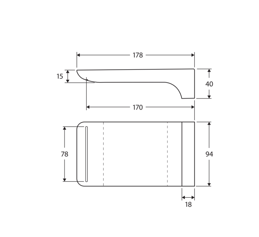 Kari Bathtub Bath Spout Chrome Wall Mounted Solid Brass Waterfall | eBay