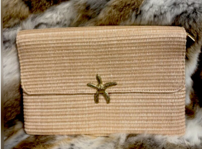 Adorable Starfish Clutch Purse with Gold Accent | eBay