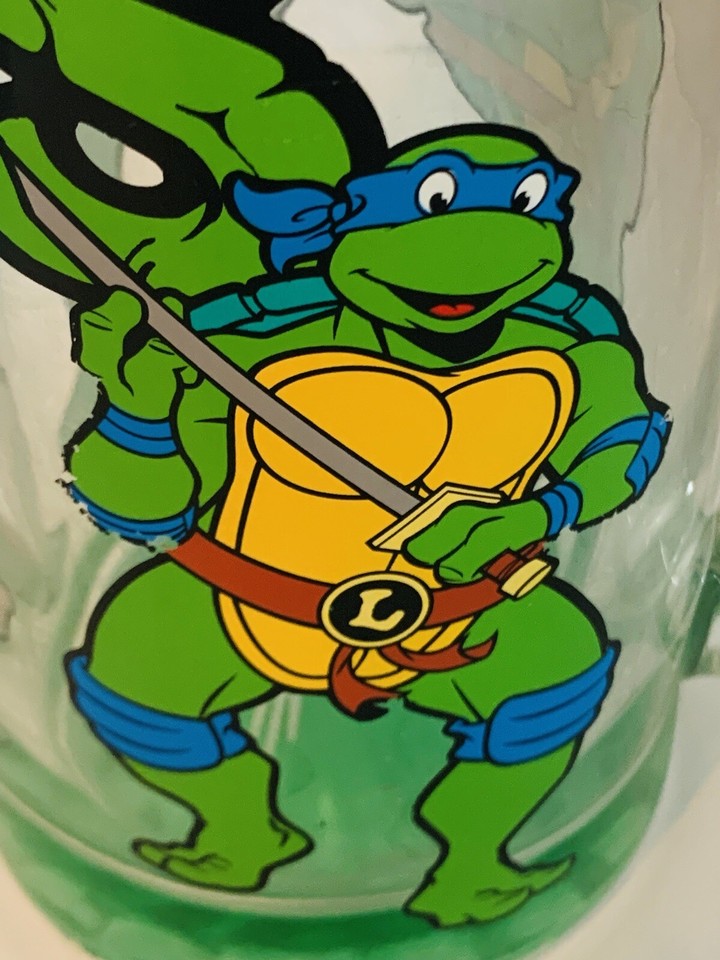 Huge Large Heavy 9 In TMNT Teenage Mutant Ninja Turtles Glass Mug Stein ...