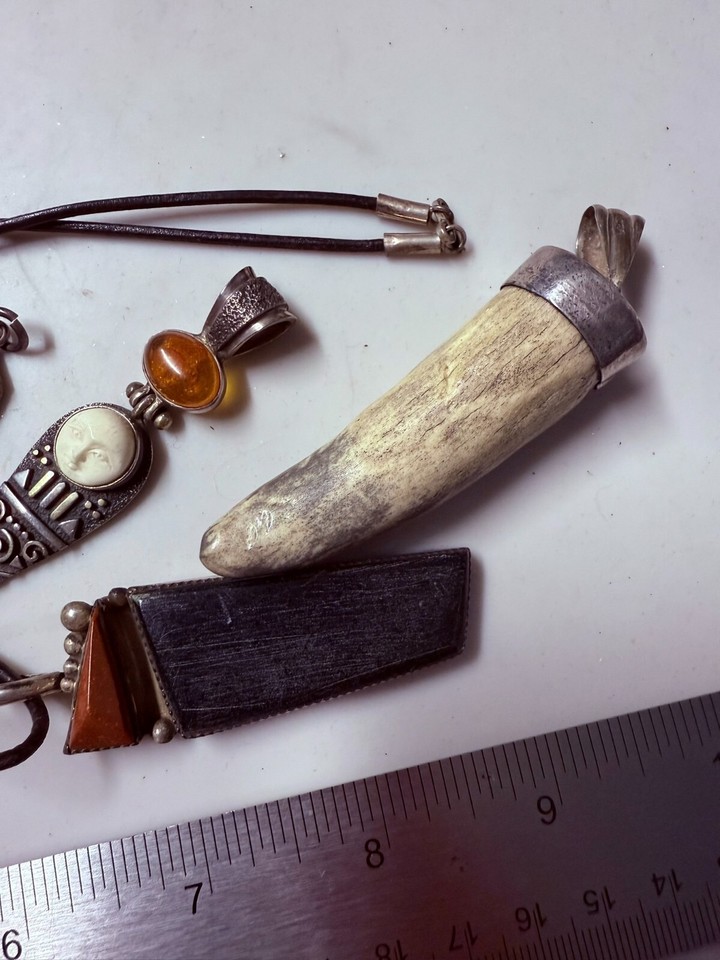 Collection Lot Amazing Vintage Sterling Silver Native Design Jewelry ...