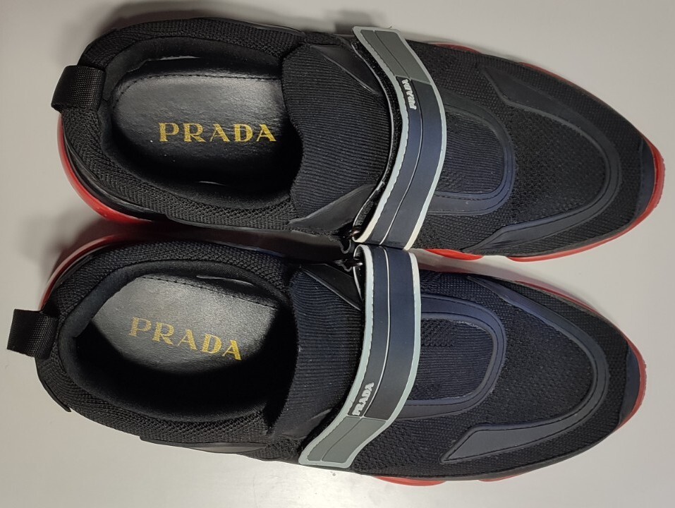 PRADA #518 cloud bust carry over low cut sneakers 44 black PRADA #518 cloud bust carry over low cut sneakers 44 black