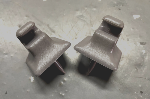 92-97 FORD F150 F250 TRUCK SUN VISOR SHADE CLIPS GRAY 95 94 93 96 ...