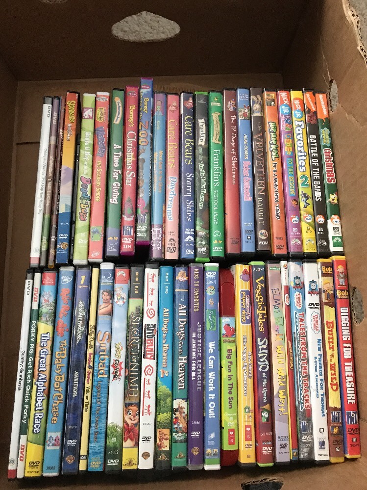 Lot Of 46 Kids DVD Barney Thomas Bob Builder Care Bears Etc Wholesale ...