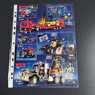 Lego advertising pampflet poster. 110383. Size A4. Technic. 1993 | eBay