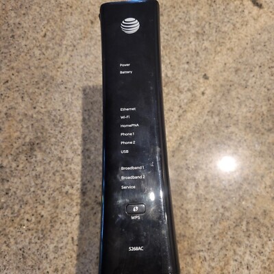 AT&T U-Verse 5268AC FXN Gateway Unit Only No Power Cord | eBay