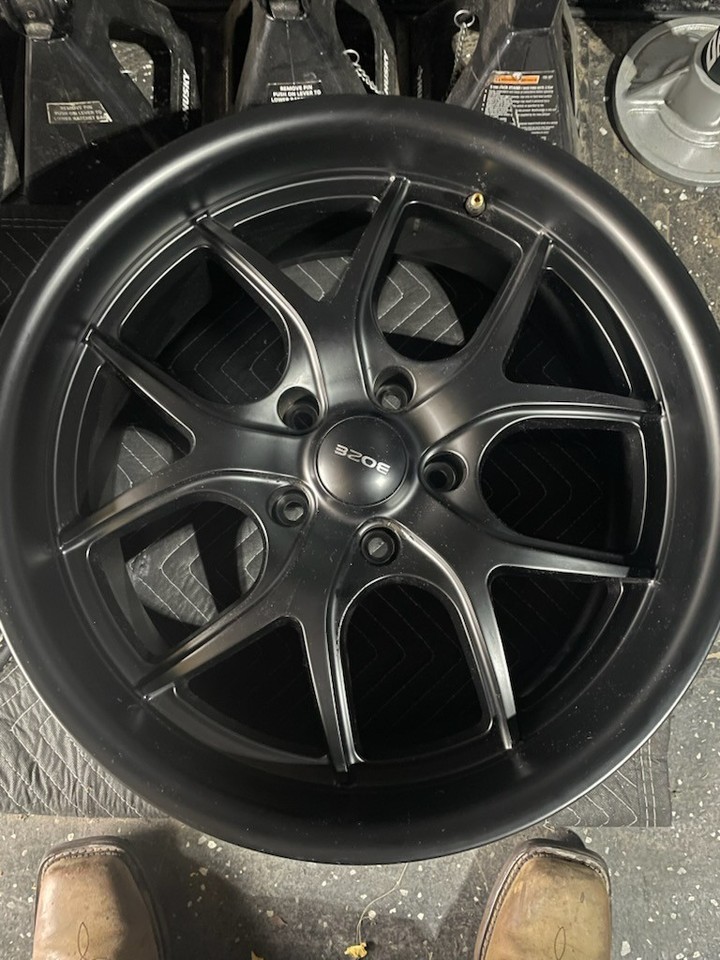 B1 BOZE FLOW-LITE 18x8 and 20x10 PRO TOUR MOD STREET WHEELS SATIN BLACK ...