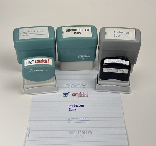 Set of 5 Vintage X Stampers & Stockwell, Pre-Inked, Ink Stamps Lot | eBay