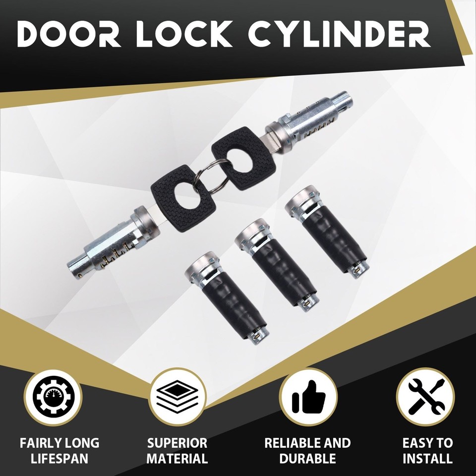 6707600205 Five Pcs Door Lock Barrels with 2 Same Keys for Mercedes ...