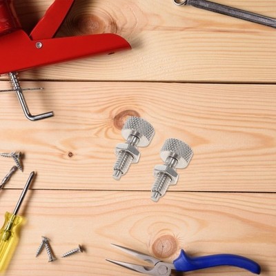 2 Pcs Retractable Spring Stainless Steel Self-locking Pin Plunger with ...