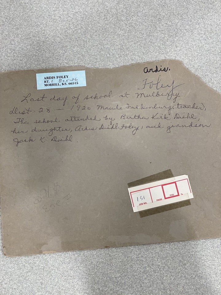 1920 Mulberry School Morrill Kansas Brown County Last Day Photo History ...