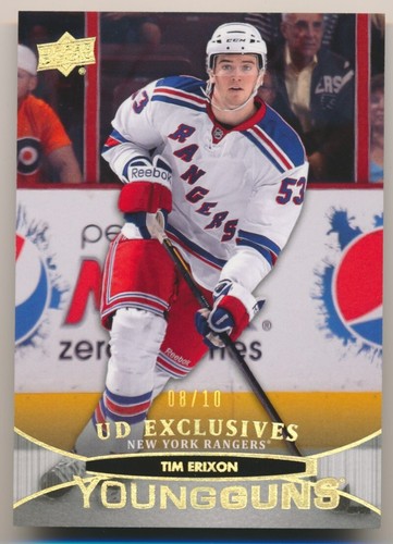 TIM ERIXON 2011-12 Upper Deck UD EXCLUSIVES SPECTRUM YOUNG GUNS RC 8/10 ...