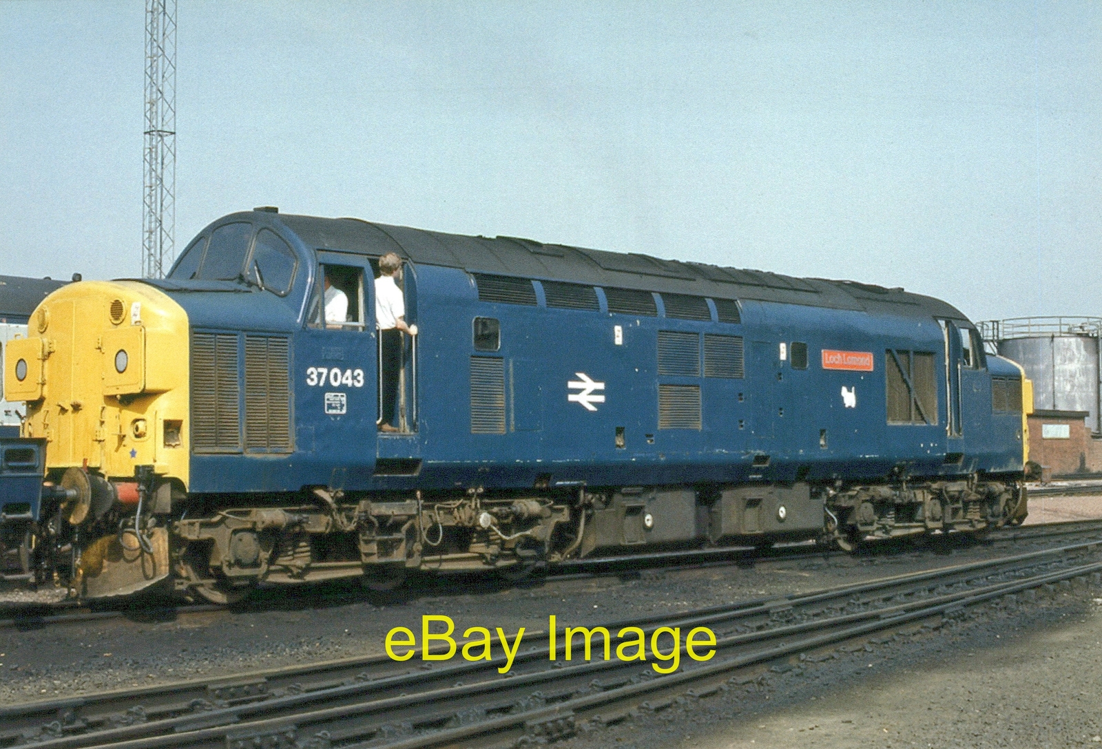 Photo Railway 6x4 Class 37 37043 Stabled at Eastfield 19/8/83 | eBay UK