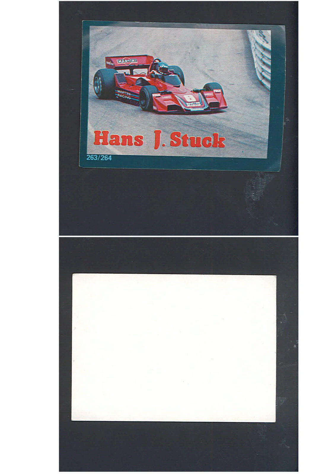 Hans J.Stuck (GER) MARCH Formula 1 CARD 1977 n.263/264 MINT | eBay
