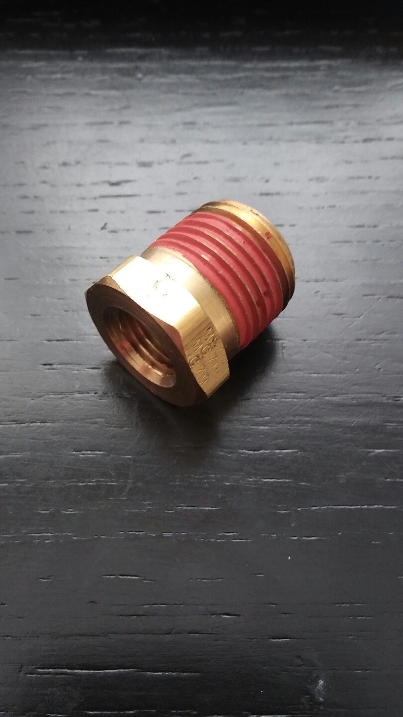 PARKER 209P-8-4 BRASS REDUCING BUSHING M 1/2" x F 1/4" NPT 👍 | eBay