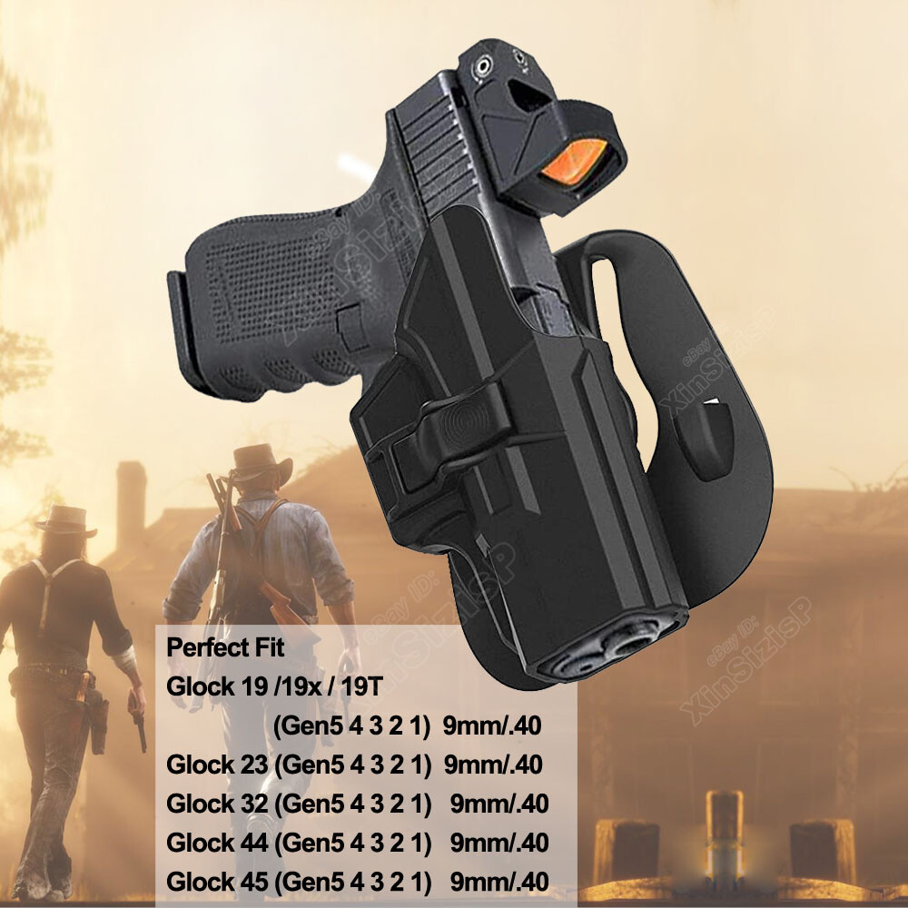 G23 Holster Fit Glock 19 23 32 44 45 G23 G45 Gen4 G19 gen1-5 9mm .40 ...