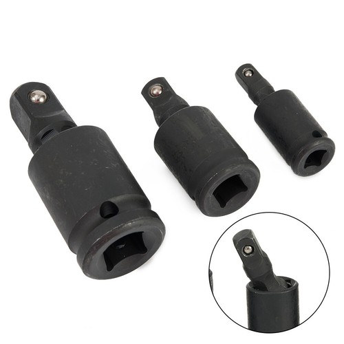 3pcs/set Black Car Air Sockets Kit Steel Swivel Head Drive Adapter ...