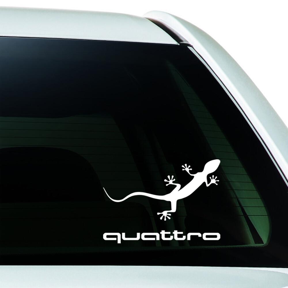 6 Inch Quattro Gecko Lizard Die Cut Decal Bumper Windows Sticker for ...